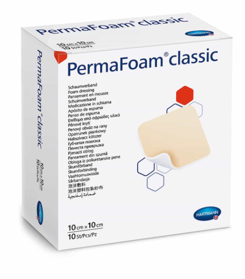 PermaFoam Classic 10 x 10 cm (Packet 10) – Topcat Healthcare