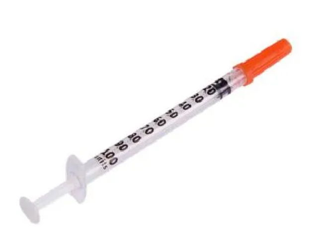 Syringe Insulin 1ml 27G (Box 100) – Topcat Healthcare