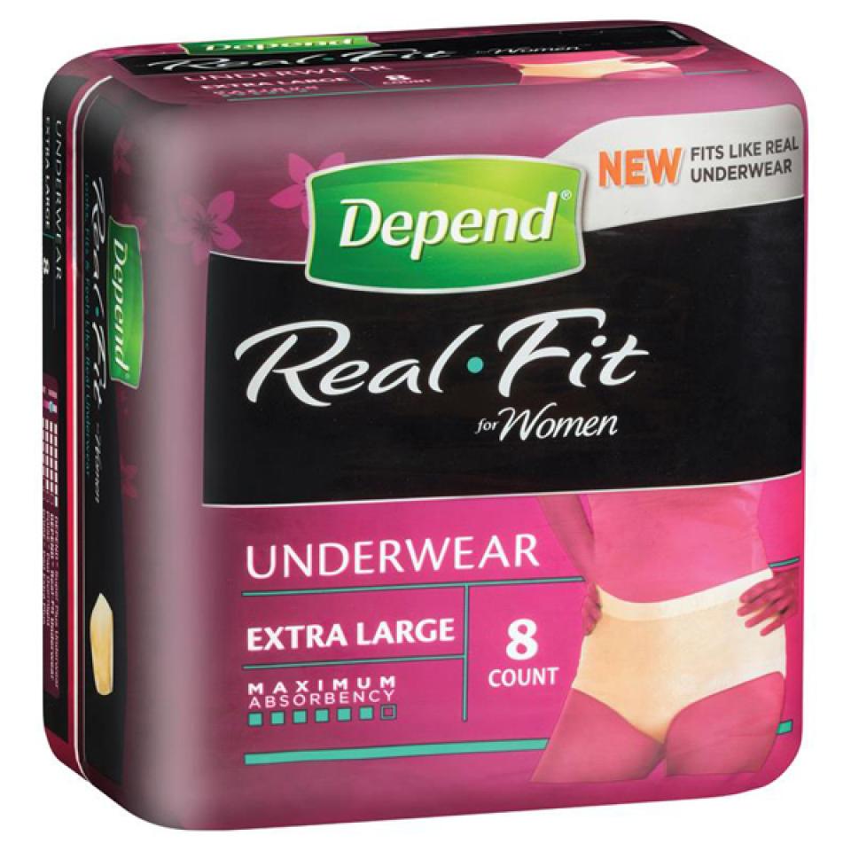 DEPEND® Real Fit Underwear for Women Extra Large (Packet 8) – Topcat ...