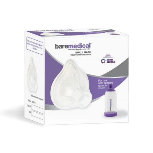 BareMed E-CHAMBER SMALL SPACER MASK SILICONE CONTOURED (Each) – Topcat ...