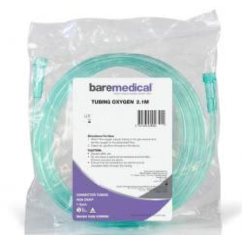 BareMed TUBING OXYGEN 2.1M CONNECTOR TUBING (Each) – Topcat Healthcare