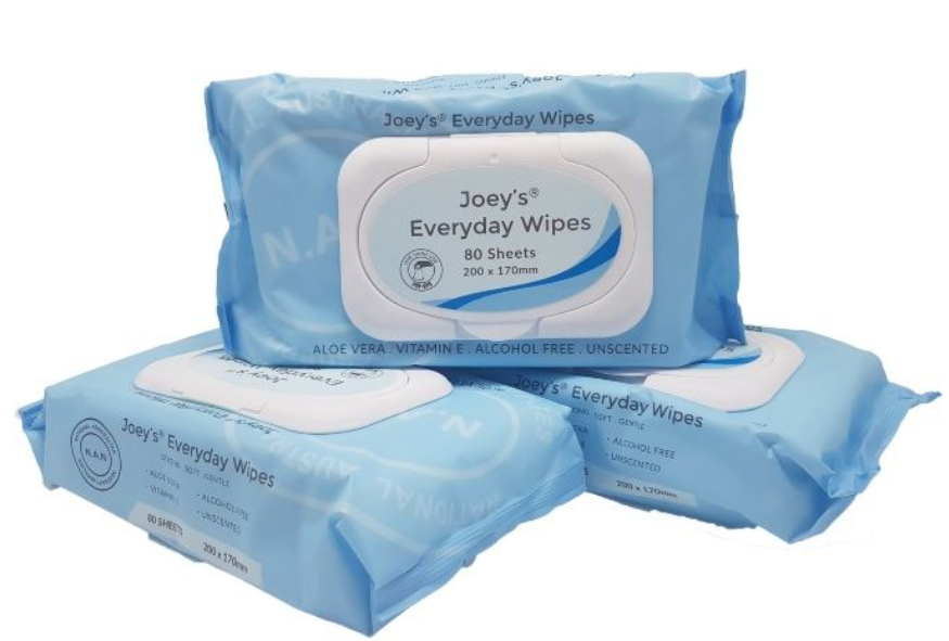 Joey Everyday Wet Wipes Unscented 80 (Packet 80) – Topcat Healthcare