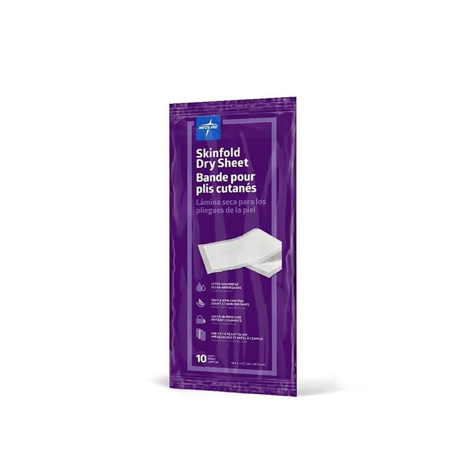Medline Ultrasorb Skinfold Dry Sheet (Packet 10) – Topcat Healthcare