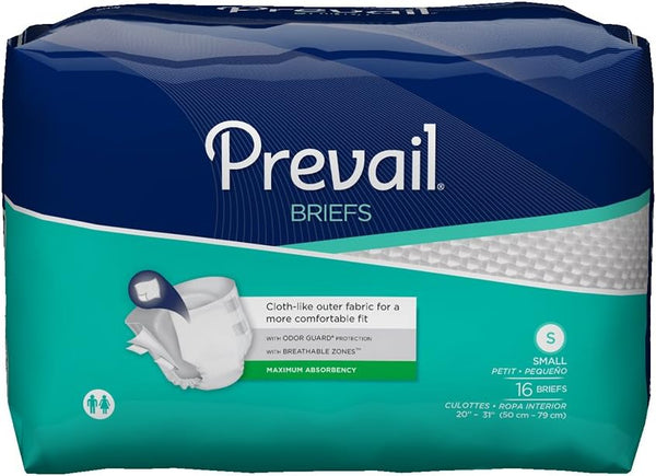 Prevail Small Briefs 1250ml 50-78cm (Packet 16) – Topcat Healthcare