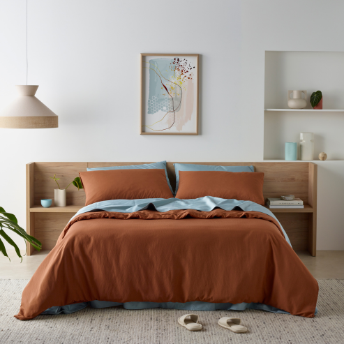 Staydry Quilt Cover Set Rust - Water Repellent – Topcat Healthcare