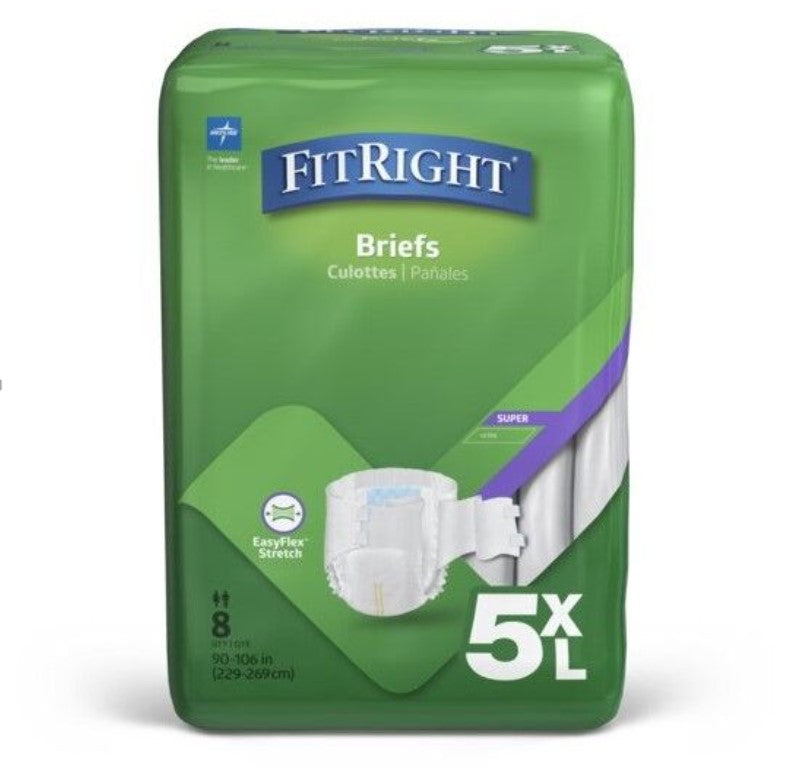 Medline FitRight Super Specality Briefs 5XL – Topcat Healthcare