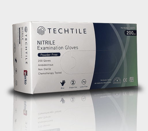 Ultra Techtile Nitrile Blue Powder Free Gloves (Box 200) – Topcat ...