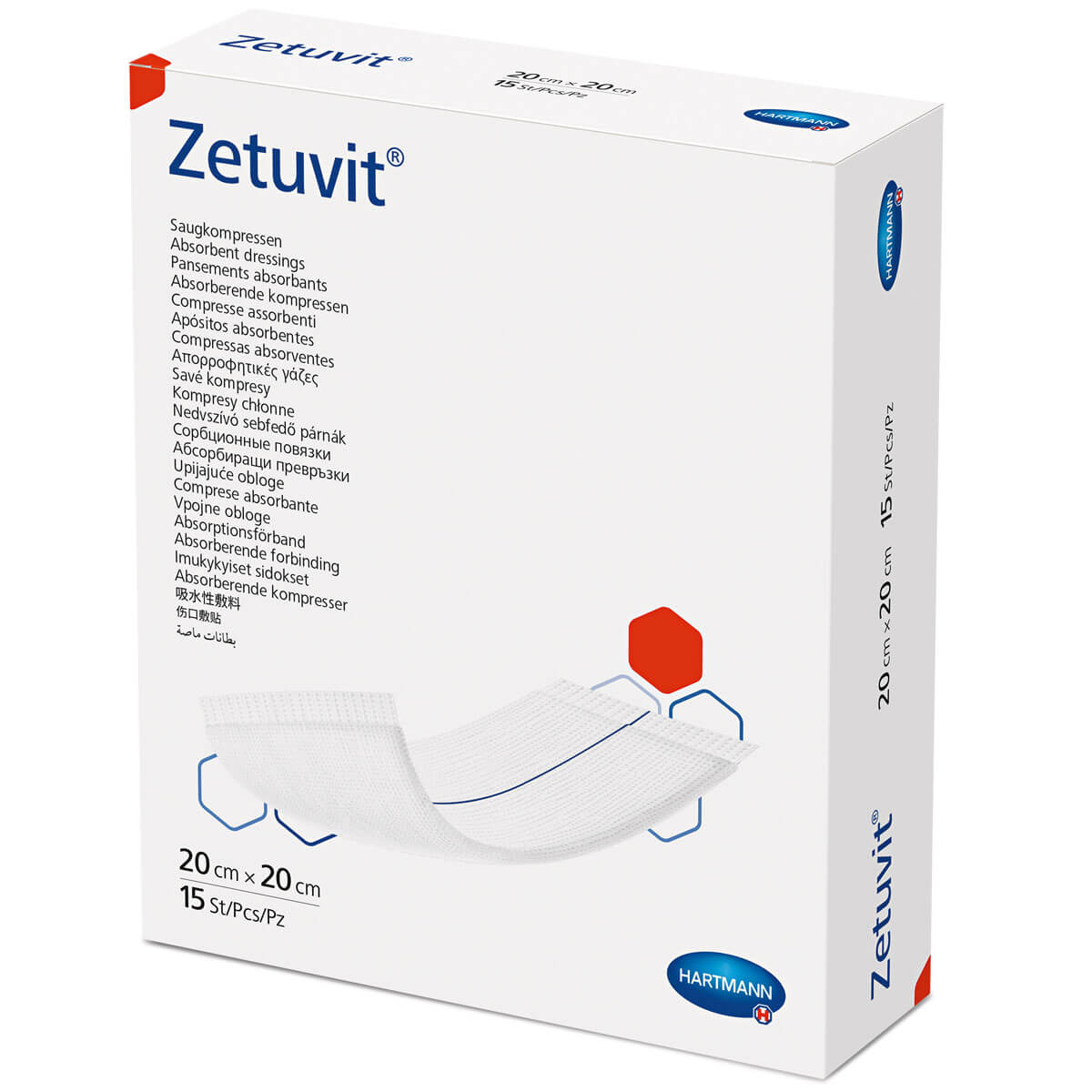 Zetuvit Sterile 20x20cm (Packet 15) – Topcat Healthcare