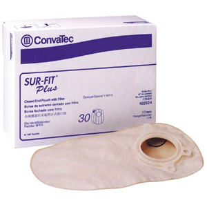 Sur-Fit Plus Closed-End Pouch with Filter 57mm(Box 30) – Topcat Healthcare